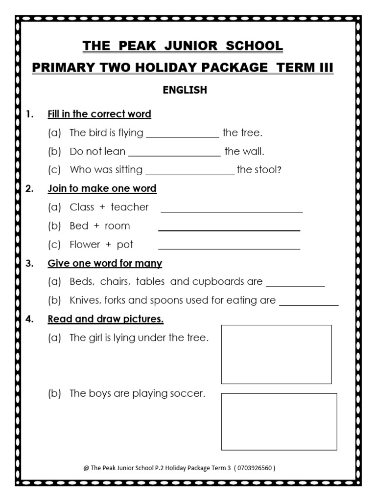 p.2 Holiday Package Term III 2024 | PDF