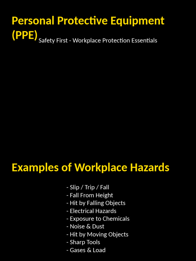 PPE Industrial Theme Styled | PDF