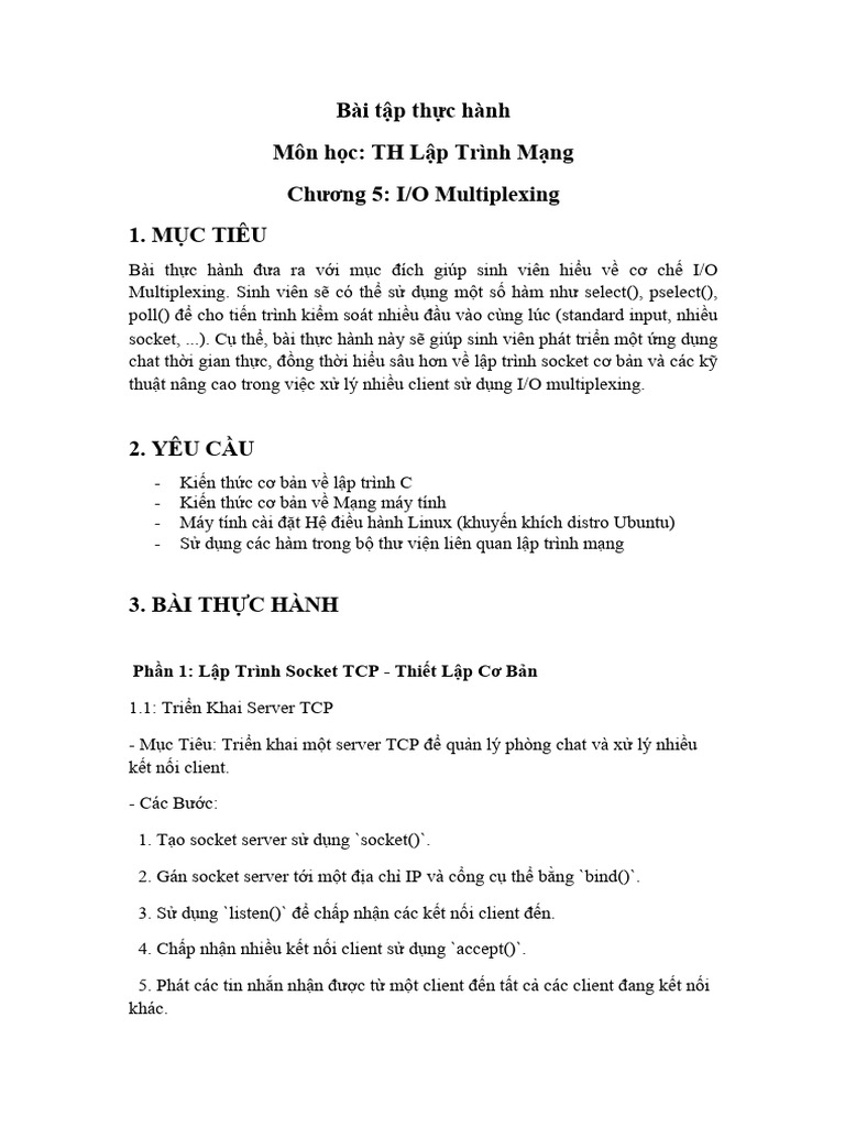 5 IOMultiplexing-labwork | PDF