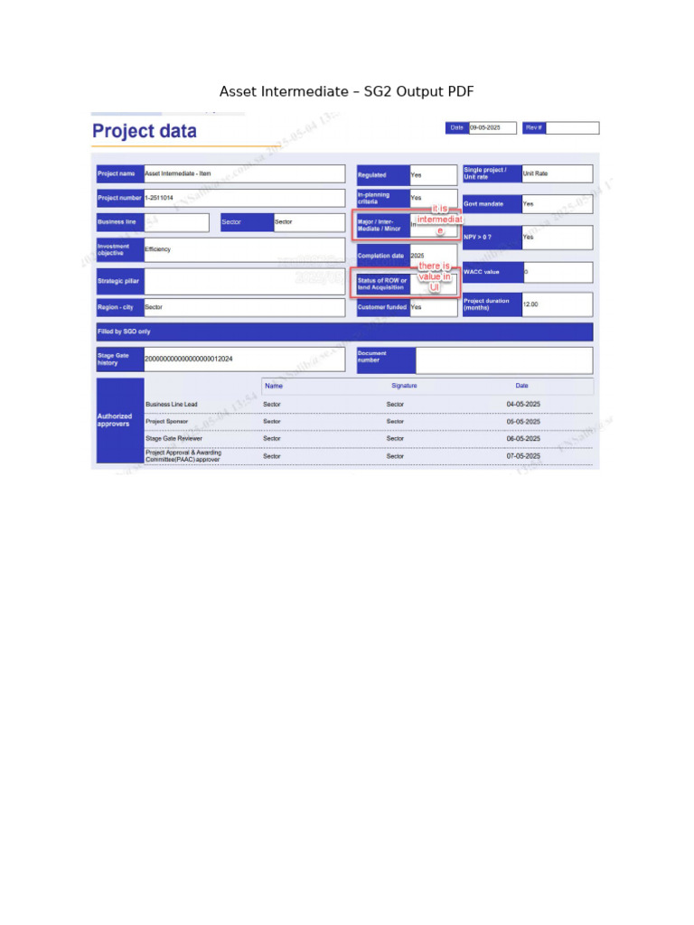 Asset Intermediate - SG2 Output PDF | PDF
