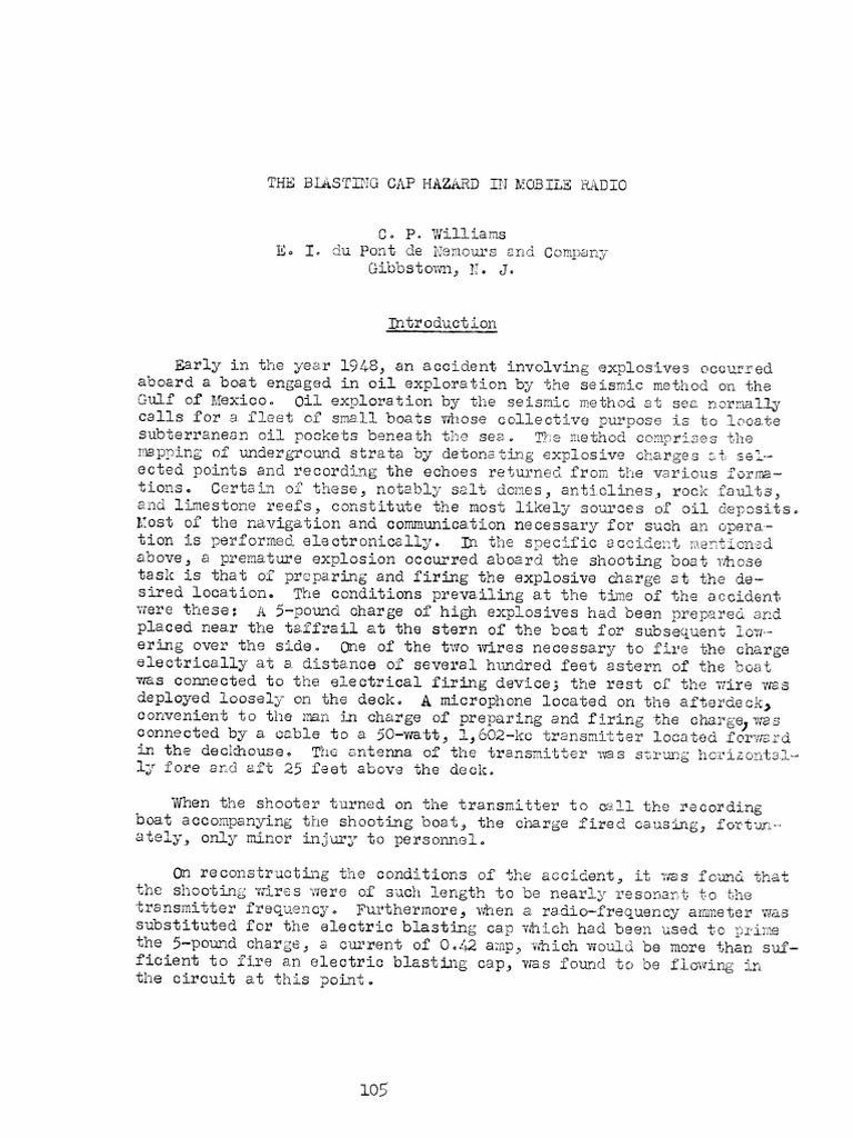 Radio-Frequency Hazards in Blasting | PDF | Electrical Engineering ...
