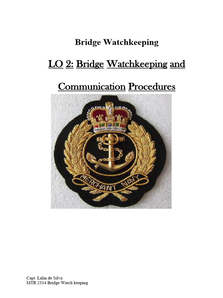 BridgeWatch Keeping STCW | PDF | Radar | Navigation
