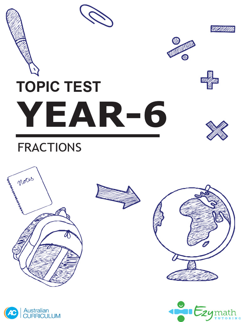 Year 6 Maths Test - Fractions - Questions | PDF