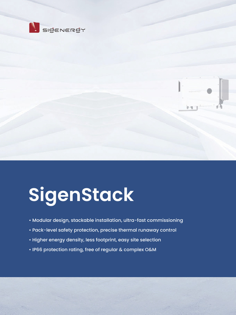 Datasheet - SigenStack BAT 12.0 & SigenStack BC | PDF | Energy ...