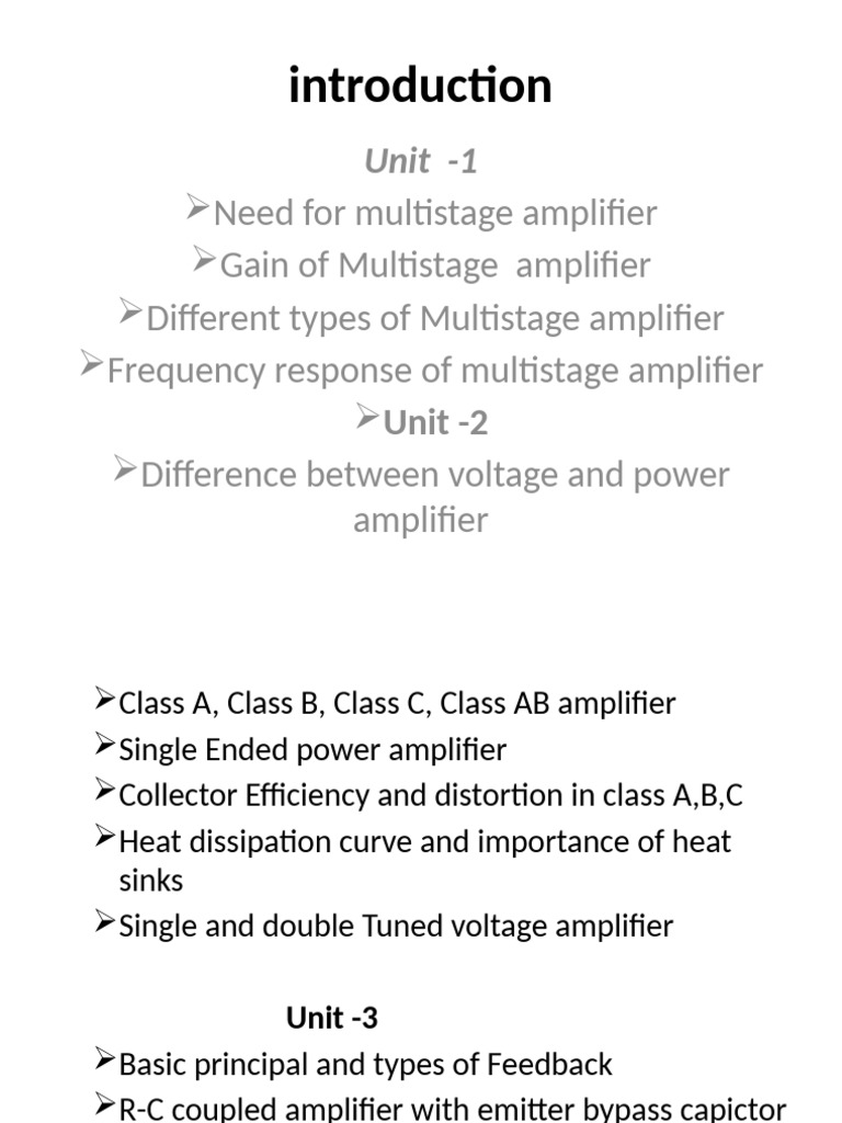 EDC PPT 4 | PDF | Amplifier | Bipolar Junction Transistor