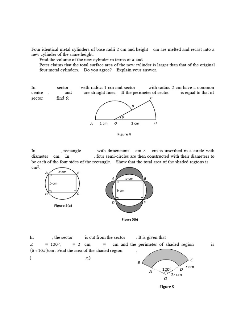 Good Hope School - 13 18 2B Ch.11 Areas - Volumes II CQ | PDF | Area | Geometric Objects