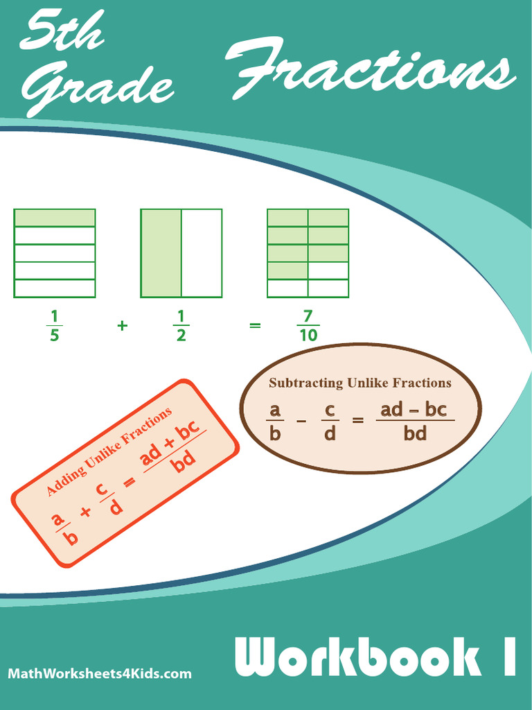 Workbooks 5th Grade Fractions Add Sub 1 | PDF | Foods | Cuisine