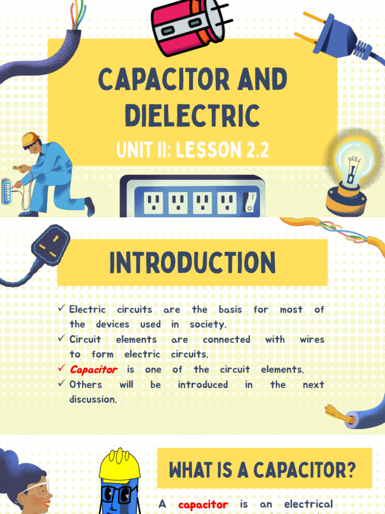 2.2 Capacitors and Dielectrics | PDF | Capacitor | Dielectric