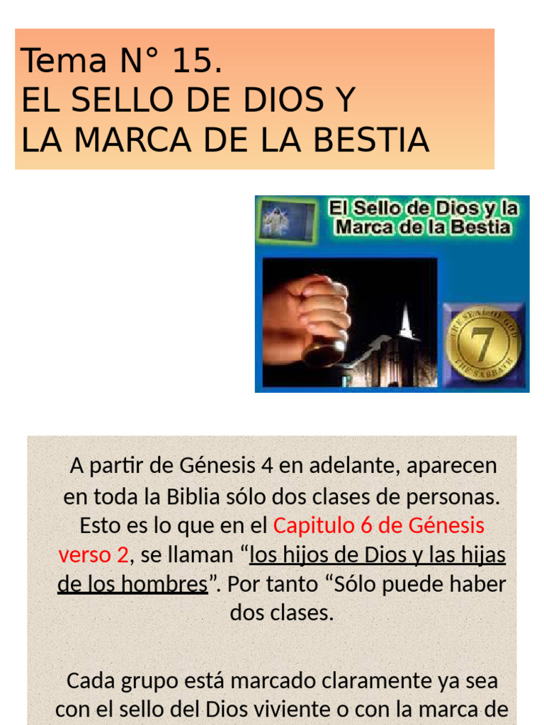 El Sello de Dios y La Marca de La Bestia | PDF | Jesús | Cristo (título)