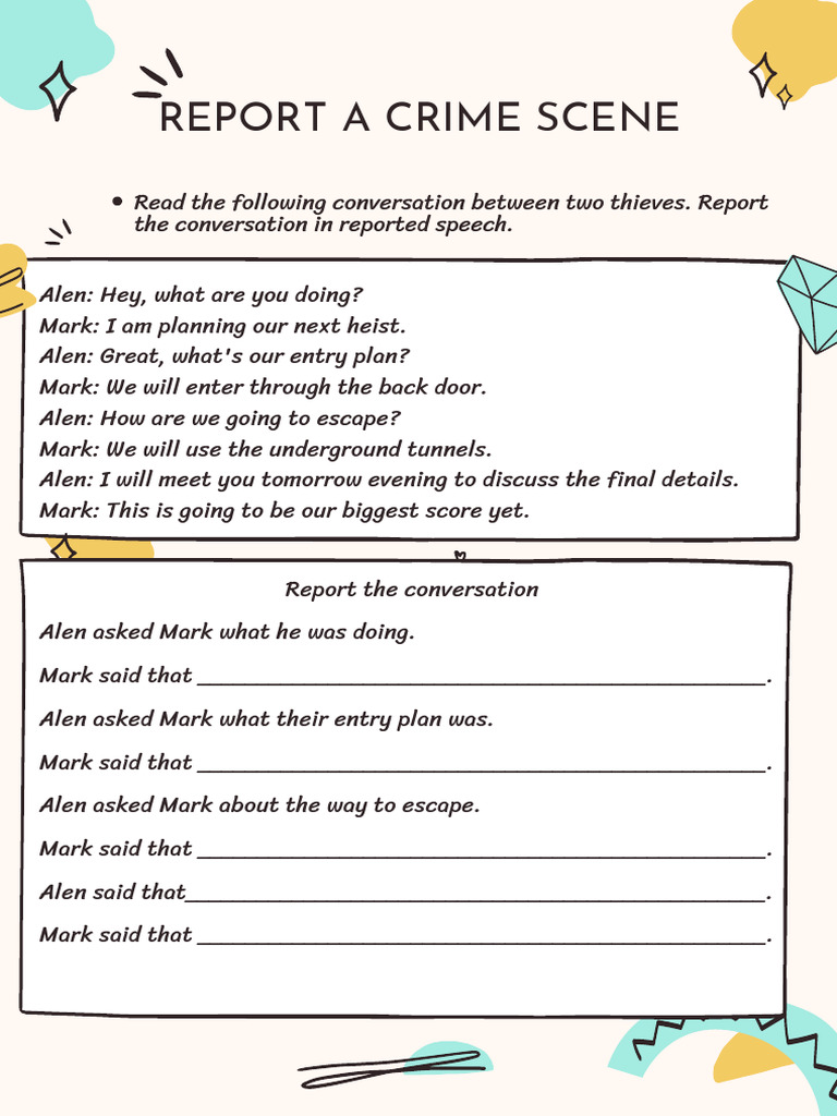 Reporting a Thieves' Conversation | PDF