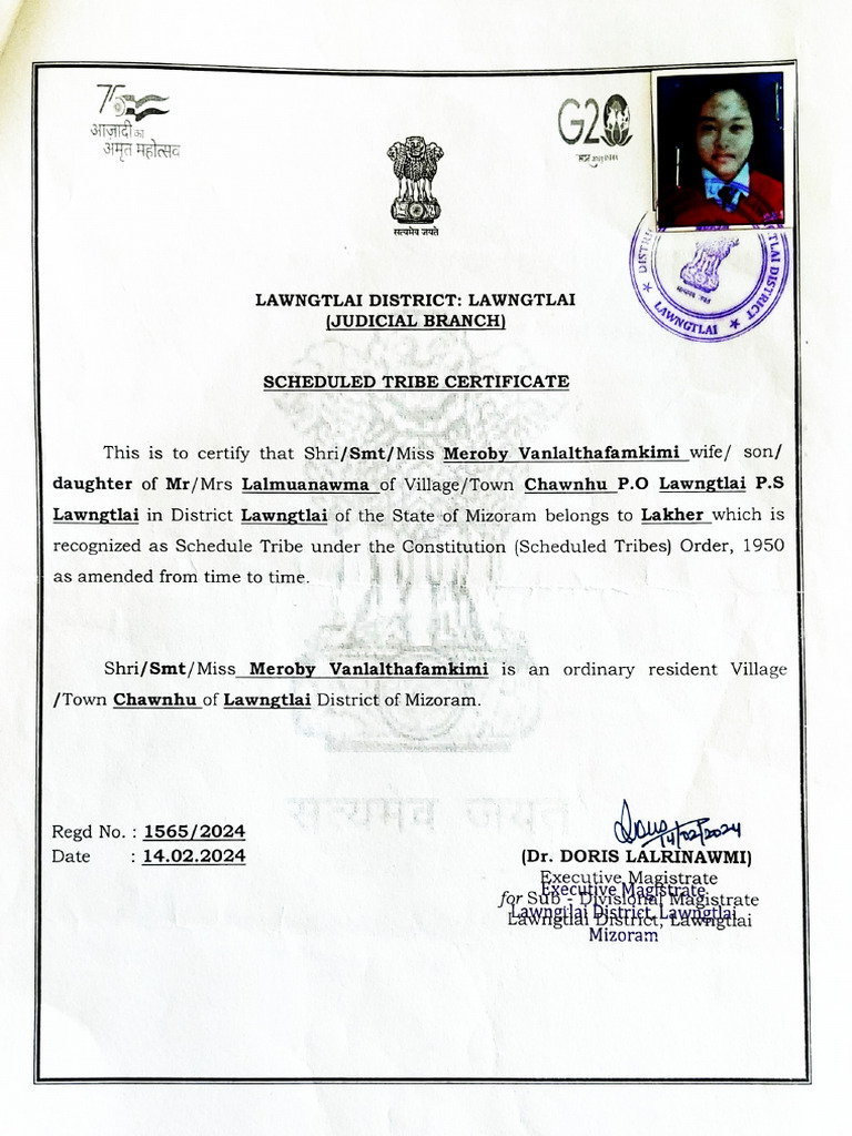 Scheduled Tribe Certifica | PDF