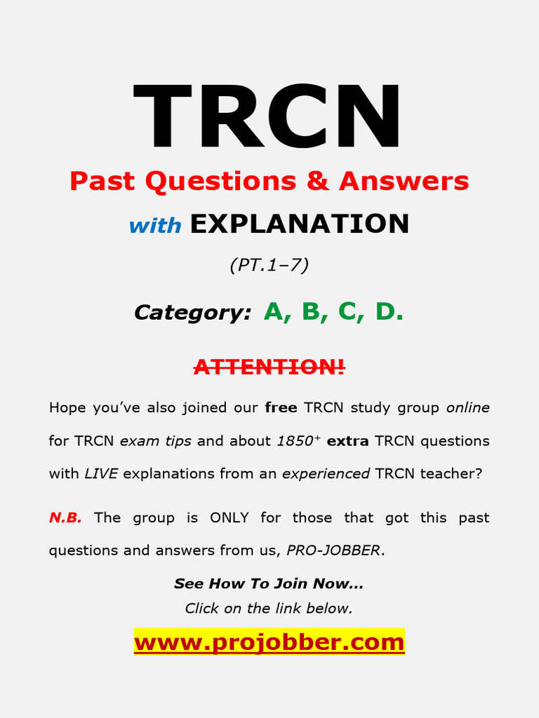 TRCN Answers Exp 1 7 PDF 1740552861265 | PDF | Teachers | Pragmatism
