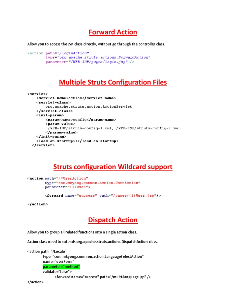 Struts 1.x Notes | PDF | Html | Java Server Pages