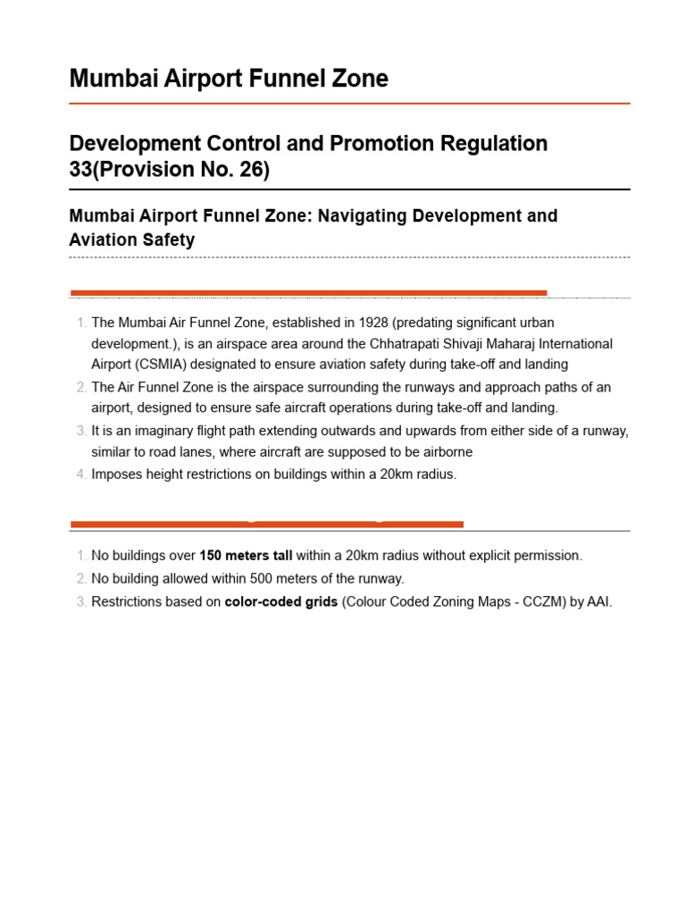 Mumbai Airport Funnel Zone | PDF | Airport | Aviation