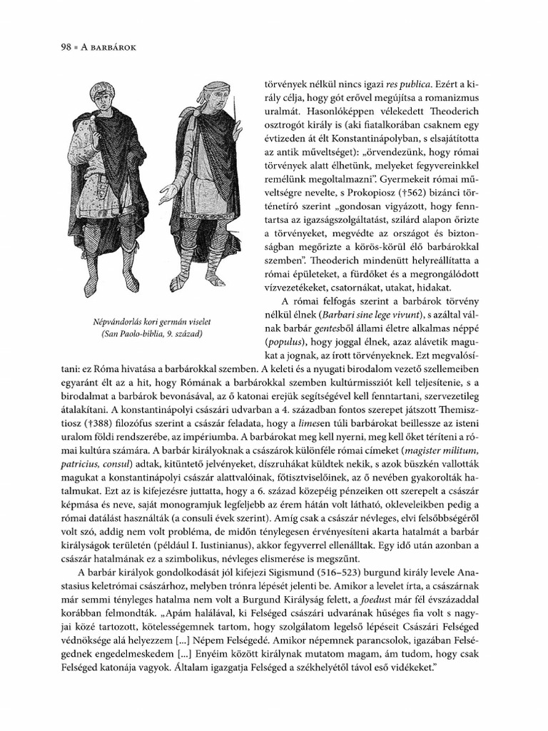Res Publica: Népvándorlás Kori Germán Viselet (San Paolo-Biblia, 9 ...