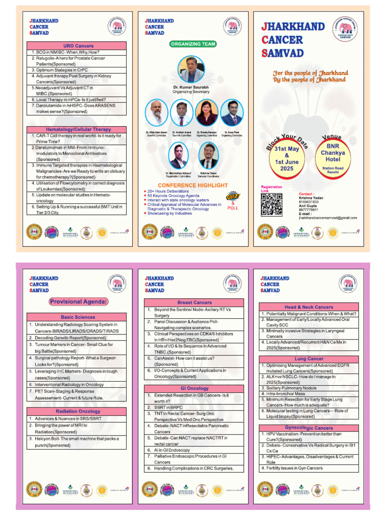 Jharkhand Cancer Samvad Brochure | PDF