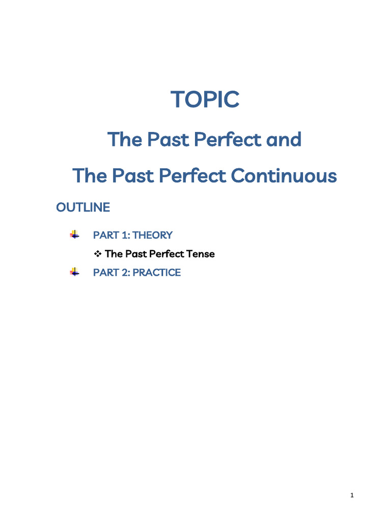 Past Perfect vs. Continuous Exercises | PDF | Linguistics | Grammar