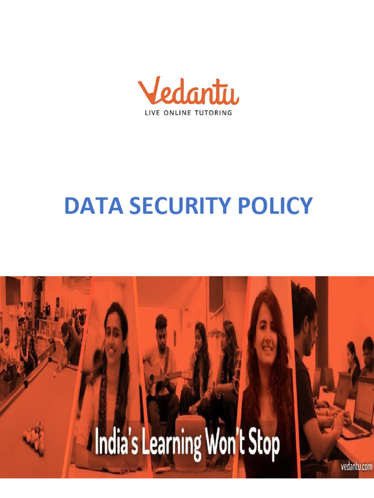 Vedantu - Data Security Policy | PDF | Classified Information | Computer Network