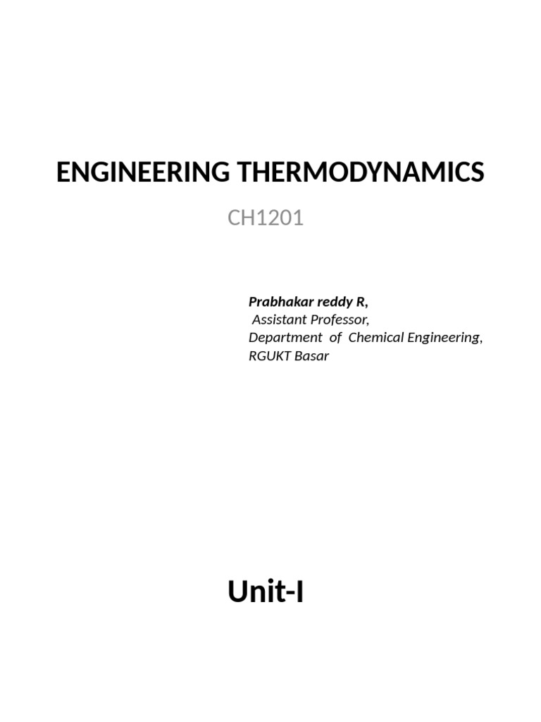 PPT-2 - ETD - Basic Defiitions | PDF | Thermodynamic Equilibrium ...