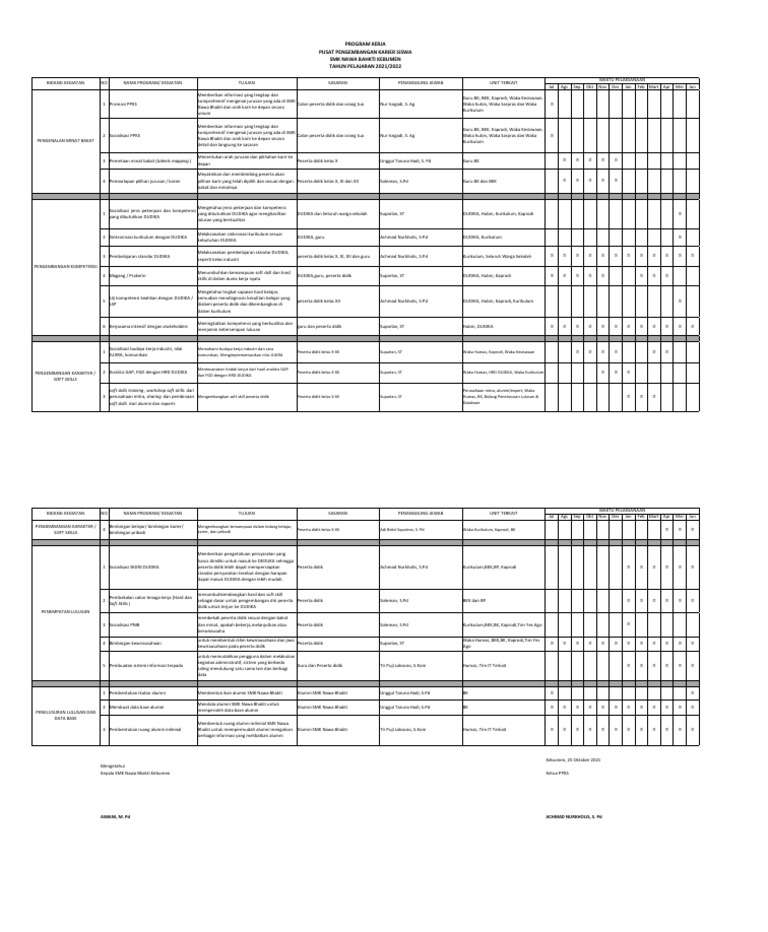 Program Kerja PPKS | PDF