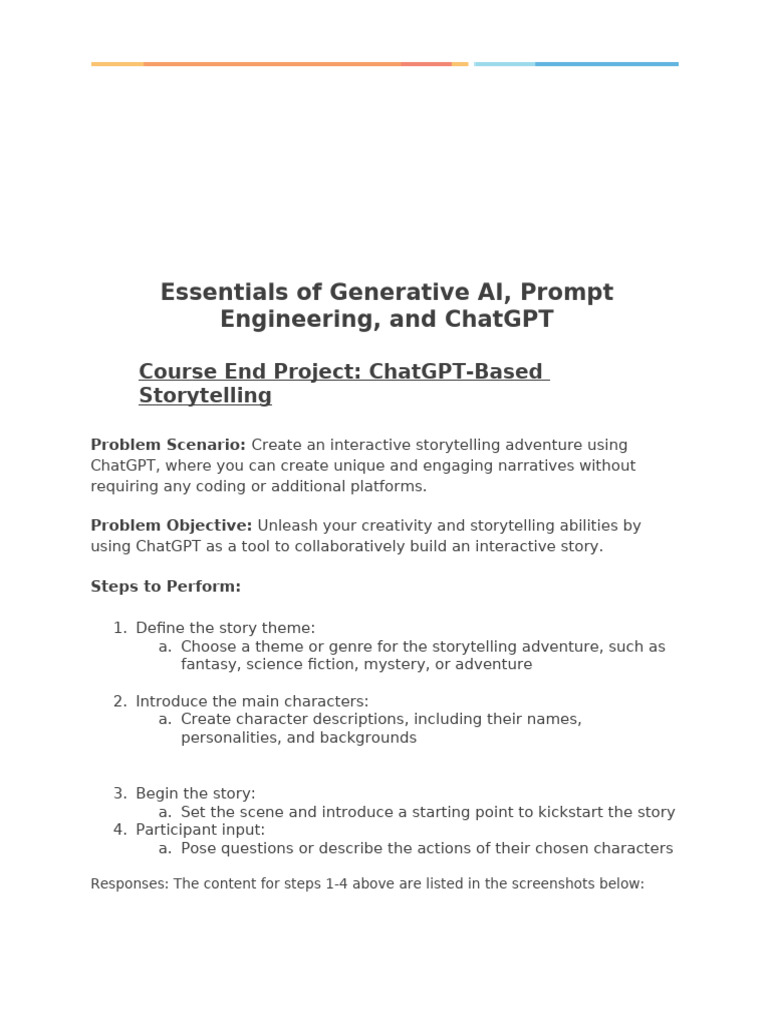 Interactive Storytelling with ChatGPT | PDF