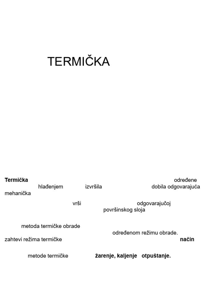 Termićka Obrada | PDF