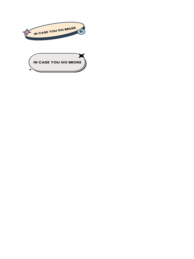 In Case You Go Broke | PDF