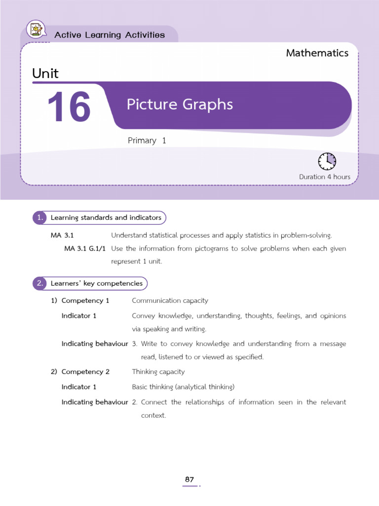 1116024AL TM - Primary 1B - Unit 16 - Picture Graphs | PDF ...