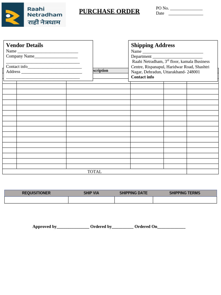 Purchase Order | PDF