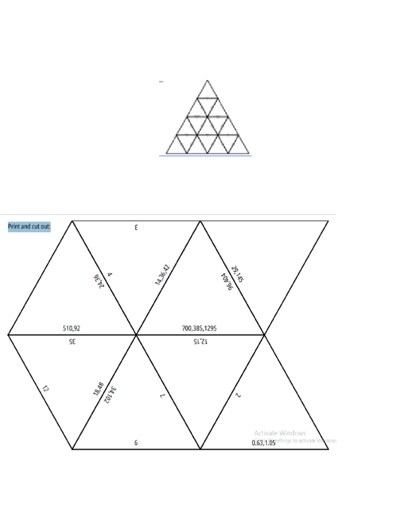 HCF Tarsia Puzzle for Class X | PDF