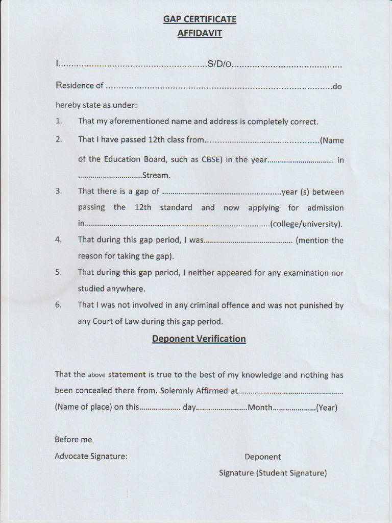 GAP Certificate Format - Join @clatmentorshipprogramcmp-1 | PDF