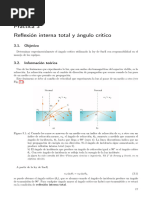 Ángulo Crítico y Reflexión Interna Total | PDF | Reflexión (Física ...