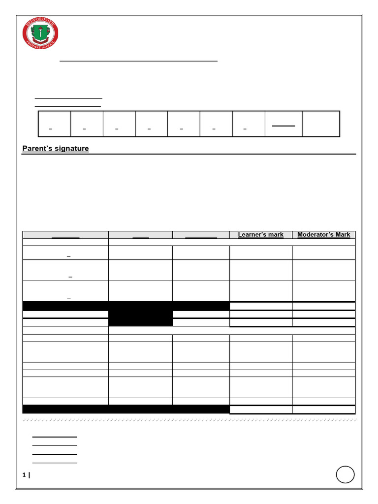 GR 5 English 5 Term 2 Test | PDF | English Language | Part Of Speech