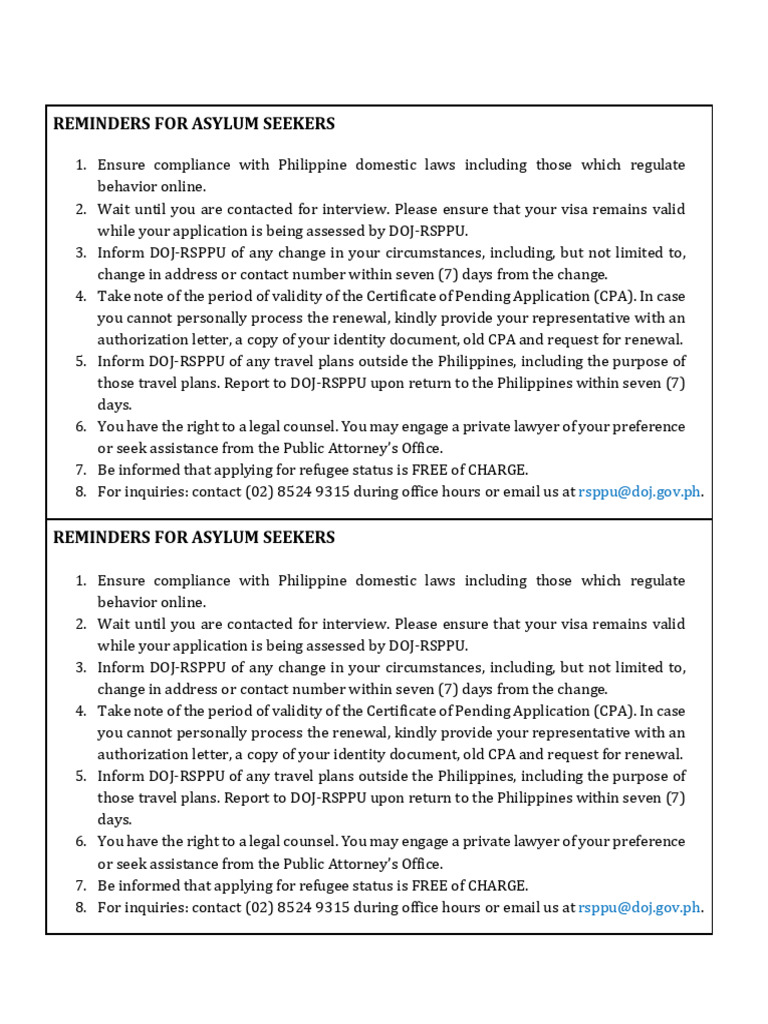 Asylum Application Guidelines in SA | PDF | Asylum Seeker | Lawyer