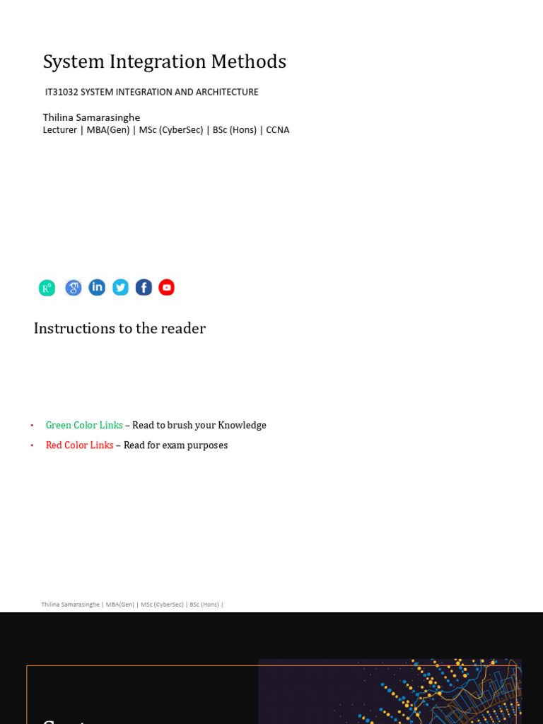 Lesson 04 - System Integration Methods | PDF | Computing | Systems ...
