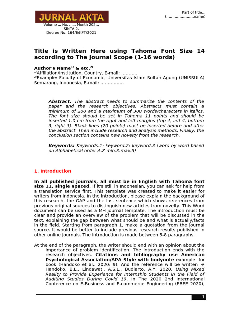 Template Akta 2025 | PDF | Typography | Publishing