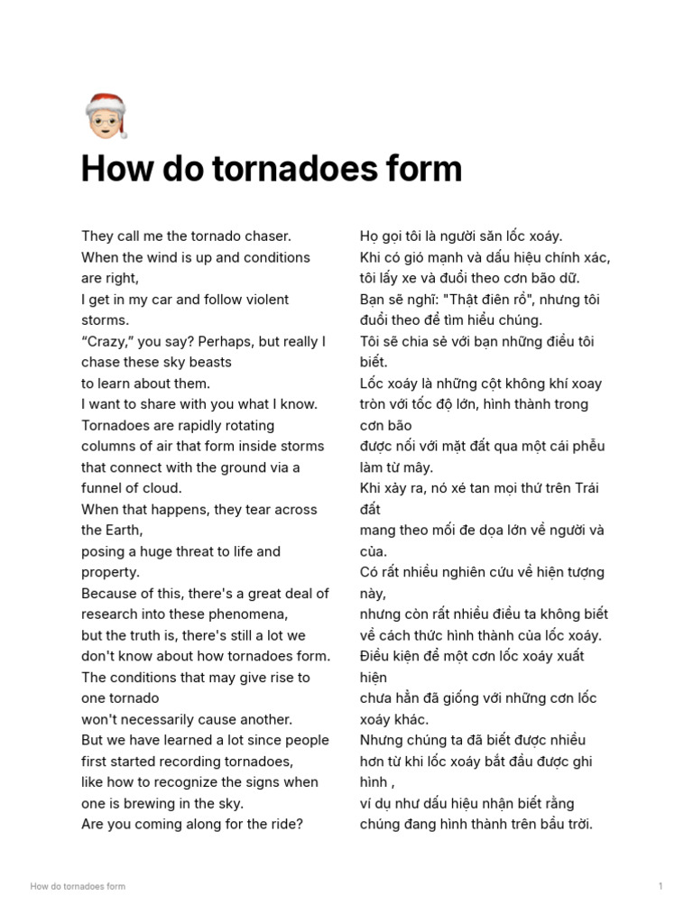 How Do Tornadoes Form | PDF