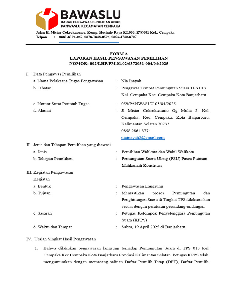 Lhp Putungsura Psu-mk Tps 13 | PDF