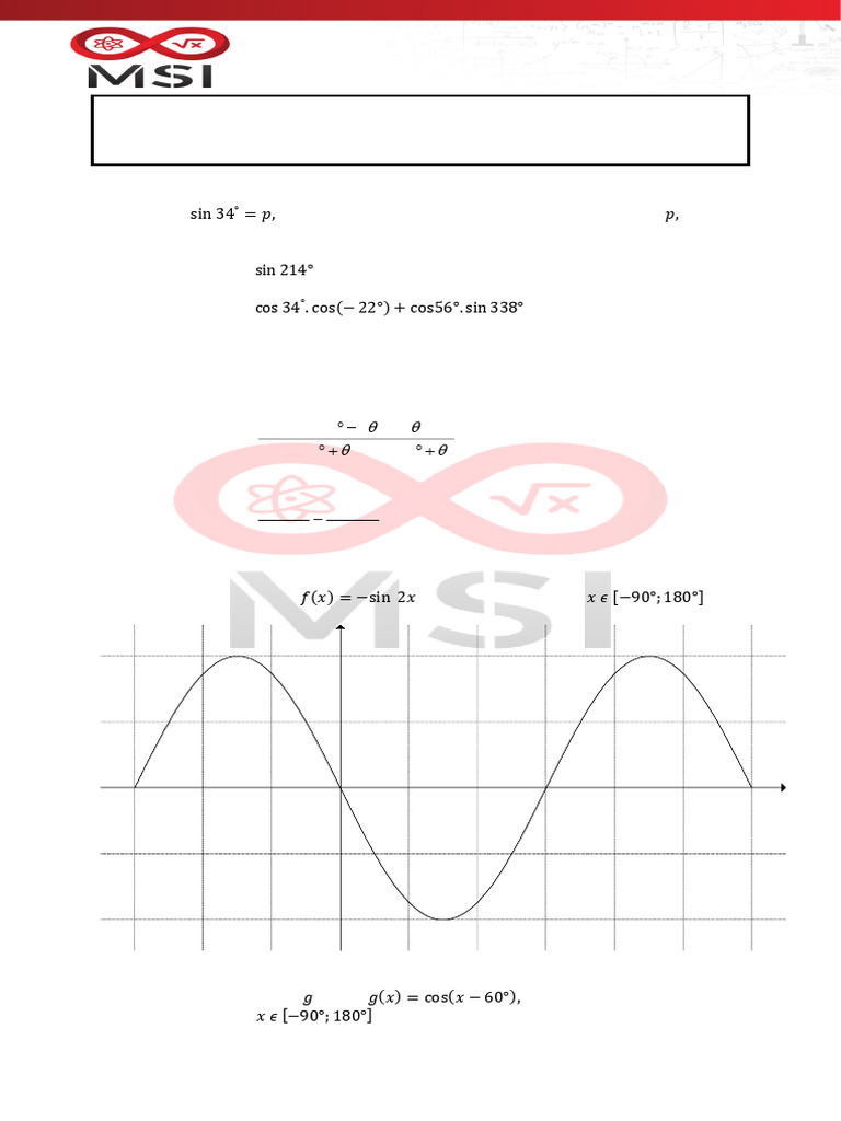 Grade 12 Trigonometry Exam Questions | PDF | Trigonometry | Geometry
