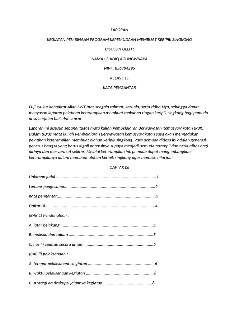 OBSERVASI KEGIATAN KEPEMUDAAN Fix | PDF