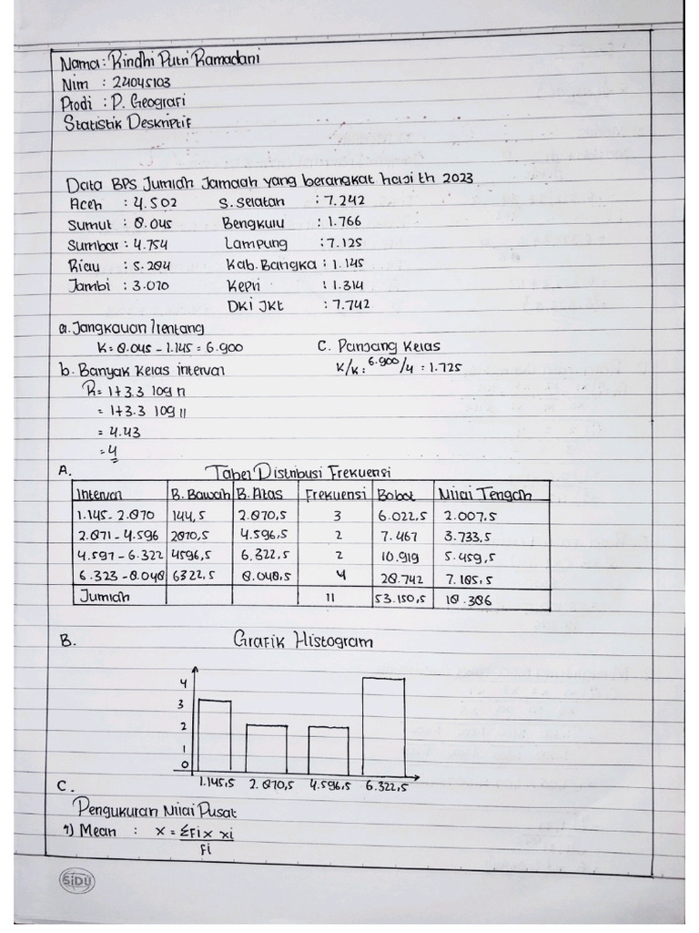 Revisi Uts Statistik | PDF