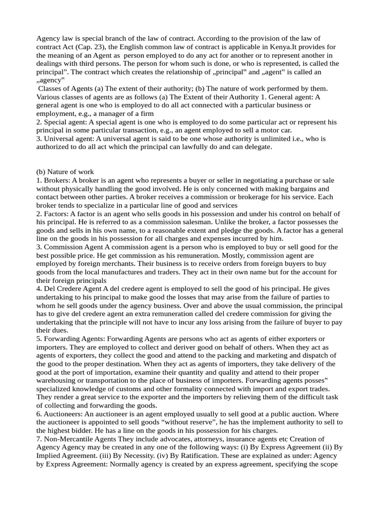 Untitled 2 Law of Agency Assgn 2 | PDF | Law Of Agency | Estoppel