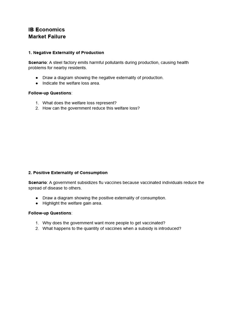 IB Economics Market Failure Diagram | PDF | Externality | Subsidy