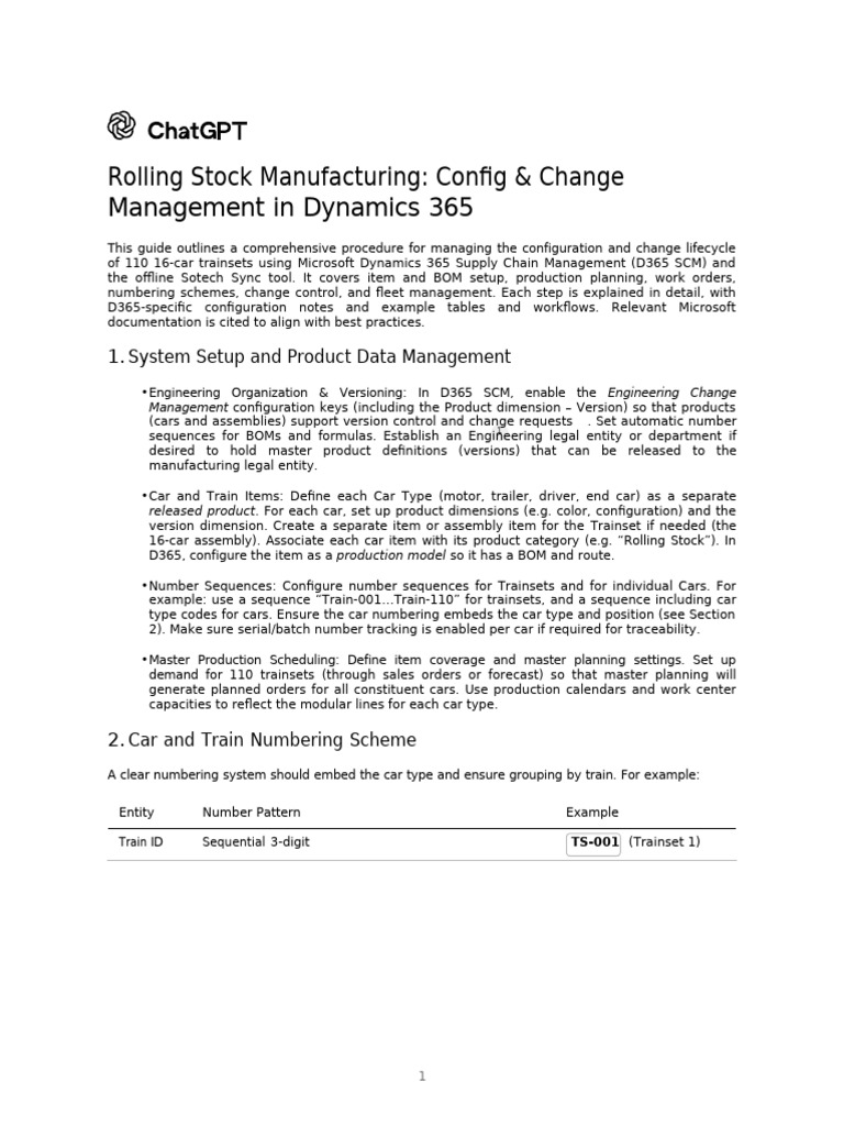 D365 Fleet Management Configuration Guide | PDF | Supply Chain ...