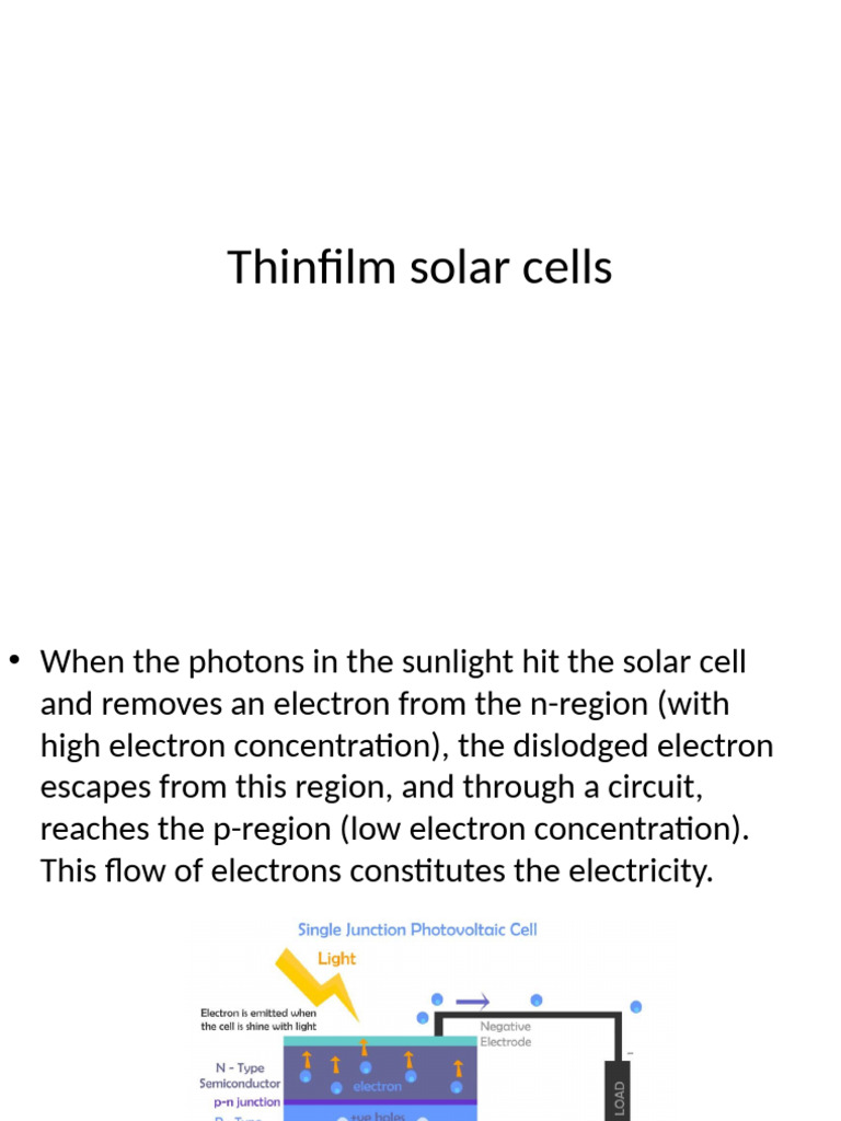 Thinfilm Solar Cells | PDF | Gallium Arsenide | Solar Cell