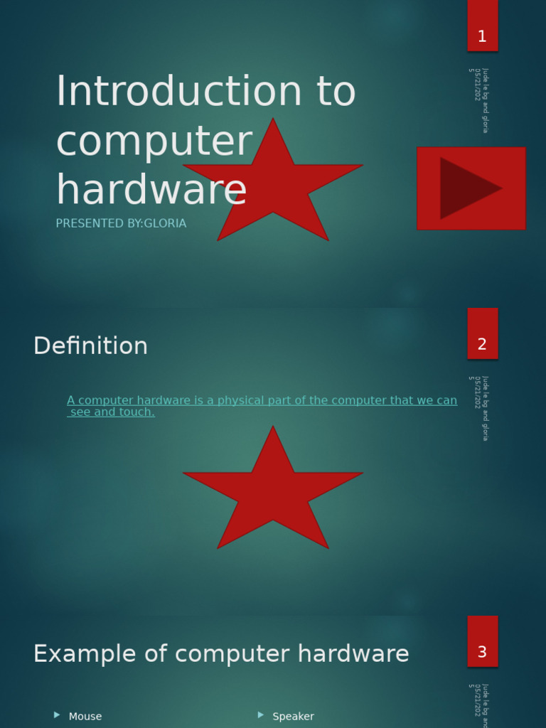 Introduction to computer hardware | PDF