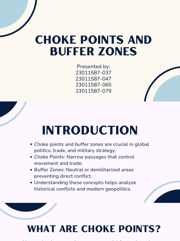 Choke Points and Buffer Zones | PDF | International Relations | Global Politics