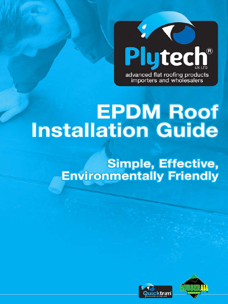 EPDM Roofing Installation Guide | PDF | Adhesive | Roof