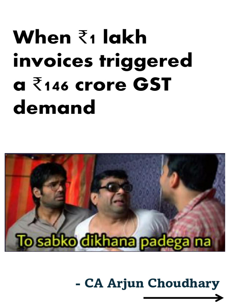 Mahindra GST Case - 1 Lakh Invoice Vs 146 Crore Demand | PDF