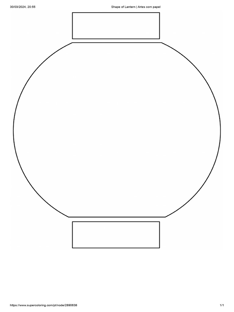 Shape of Lantern - Artes Com Papel | PDF